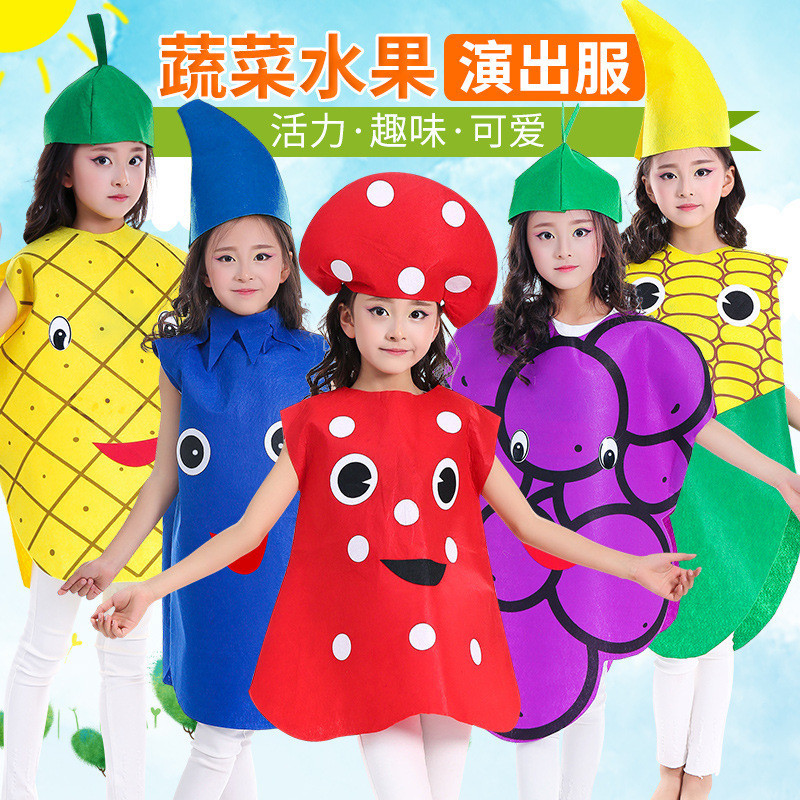 Kids Nutrition Month Costume – Fruit & Vegetable Headdress Set, Preschool Graduation & School ...
