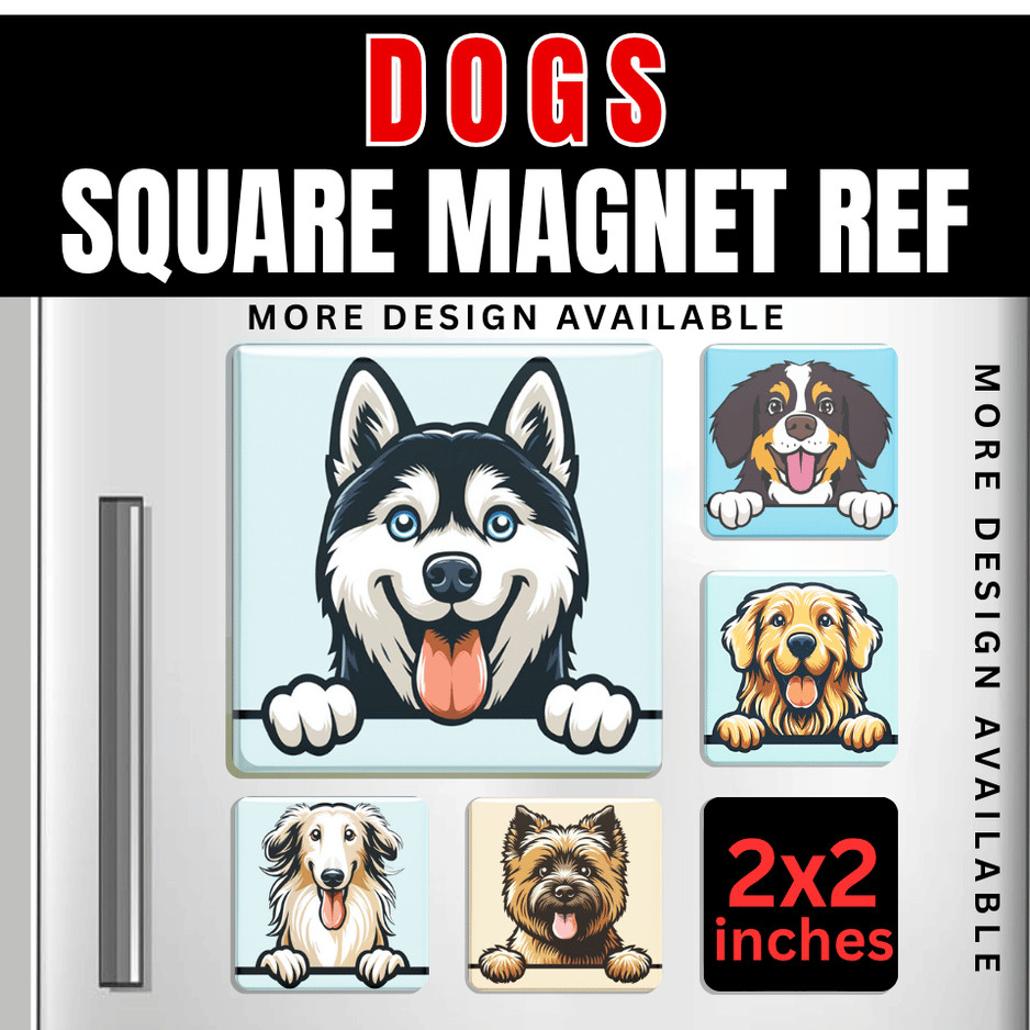 DOGS - 2X2 INCHES REF MAGNET AND BUTTON PIN | Shopee Philippines
