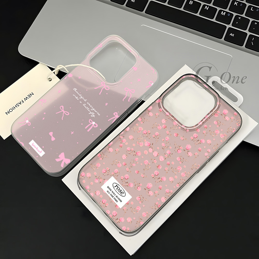 MERAH HP Pink Flower cellphone casing for case iphone 11 13 12 14 15 16 ...