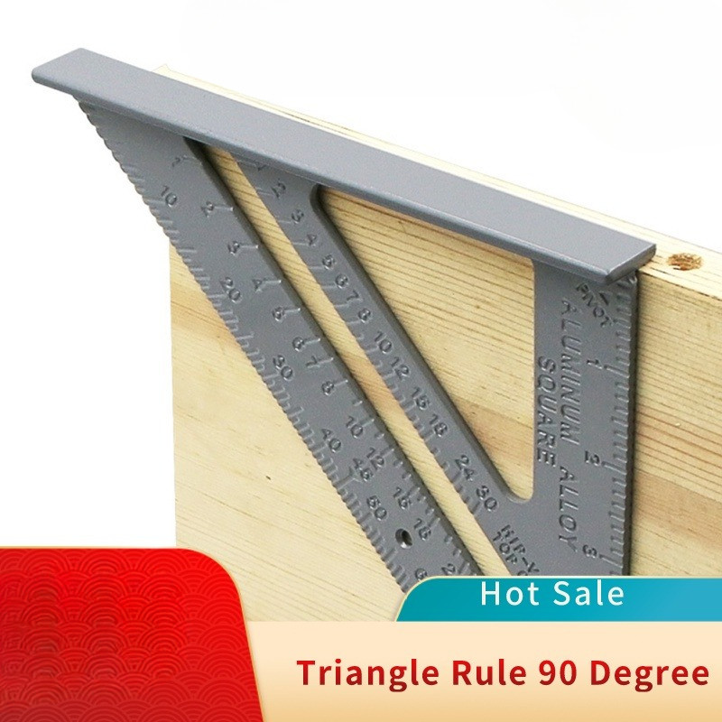 Triangle Rule 90 Degree Thickening Angle Rule Aluminum Alloy Carpenter ...