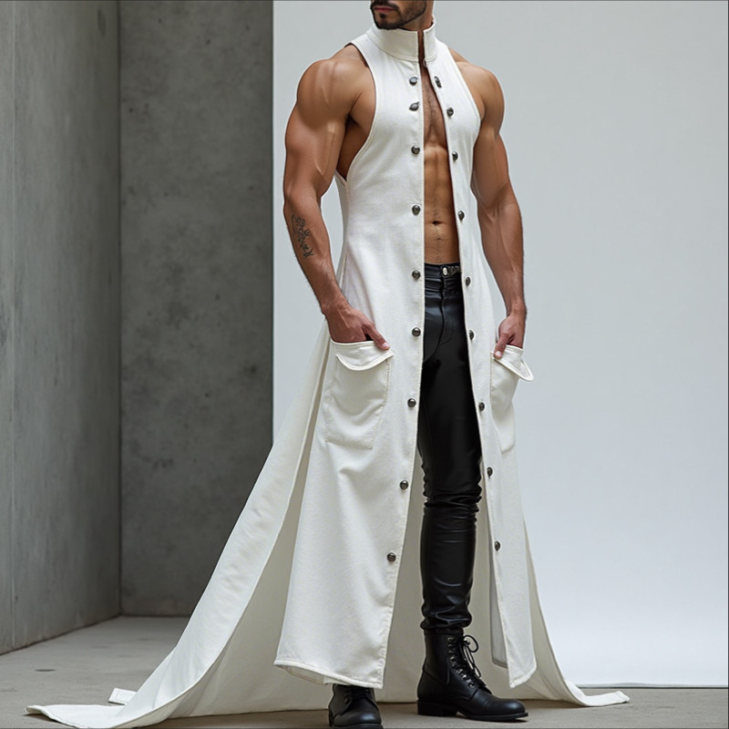 INCERUN Men's Fashion Metal Buckle Sleeveless Vest | Shopee Philippines