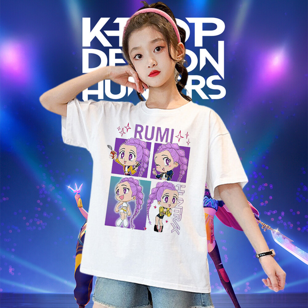 2025 Kpop Demon Hunters Rumi Print Kids Shirt, Huntrix T-shirt ...