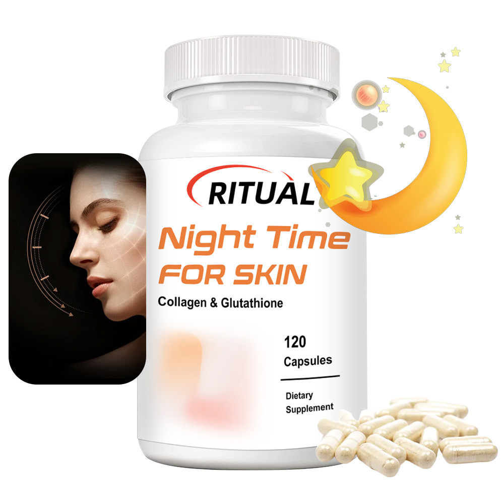 Night Time FORSKIN Glutathione Capsules Collagen Antioxidant Anti-Agin ...