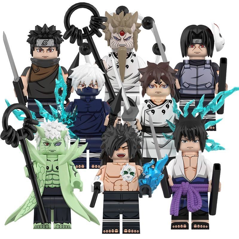Compatible with Lego Sasuke Uchiha Minifigure Naruto Itachi with Soil ...