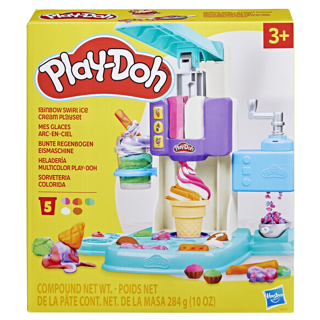 Hasbro Play-Doh Fantasy Rainbow Ice Cream Ice Cream Maker Children's ...