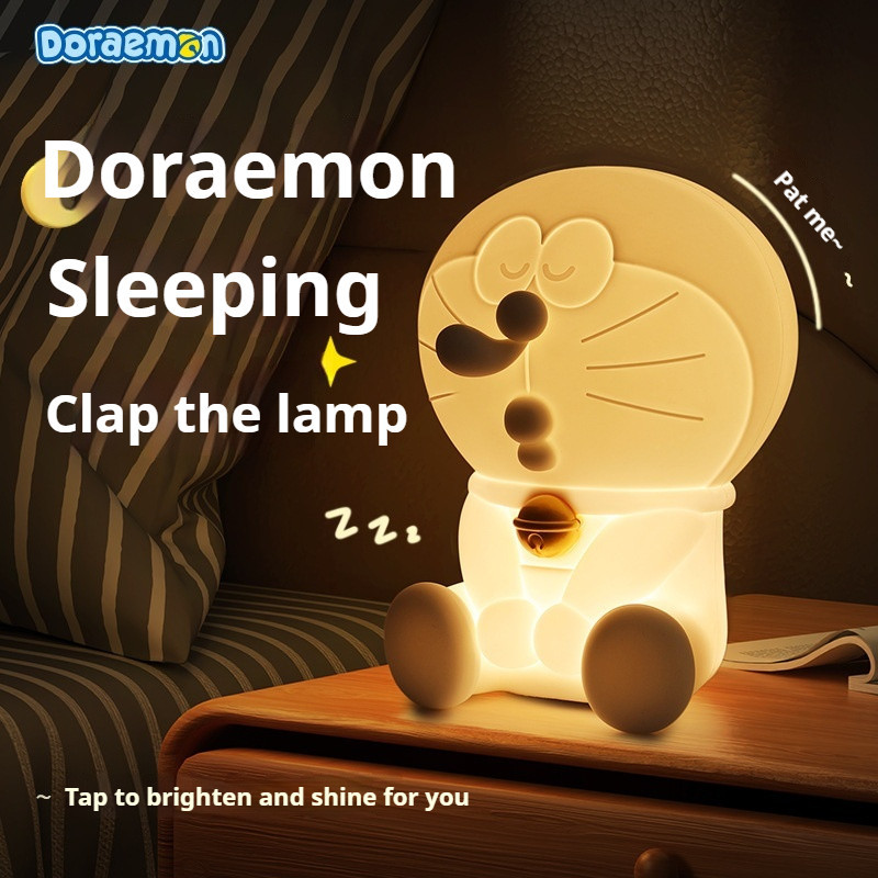 New Style Doraemon Sleep Pat Light, Silicone Sleep Atmosphere Light ...