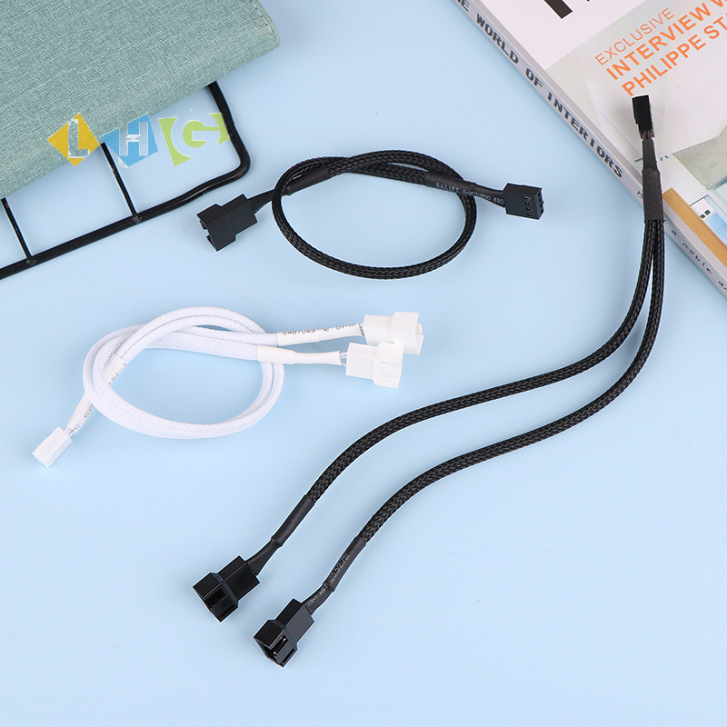 [LHG] 4pin Fan Extension Splitter Hub Cables Motherboard CPU 4 Pin Y ...