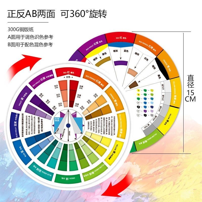 Multifunctional Color Wheel Card Color Palette Color Palette Color ...