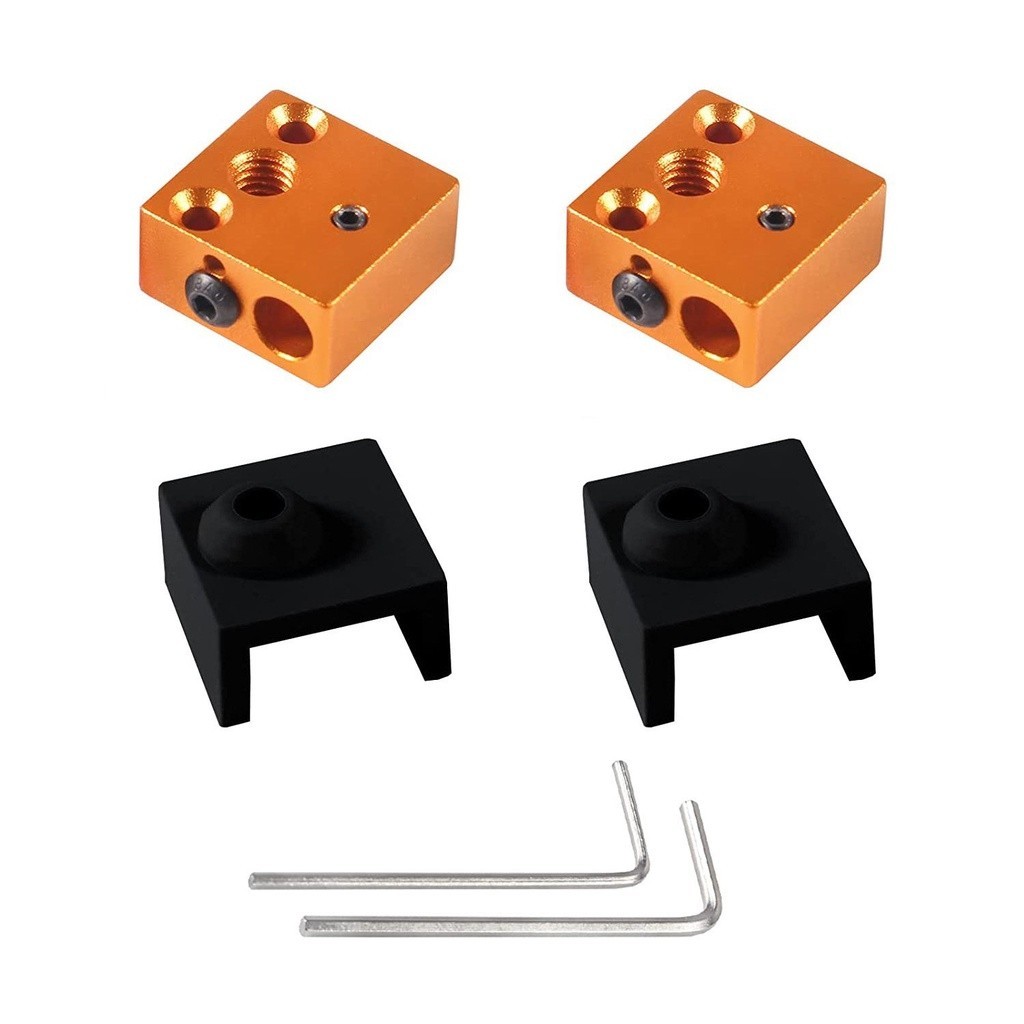 RQAluminum Heater Block with Silicone Sock for Creality Ender 3 CR-10 2 ...