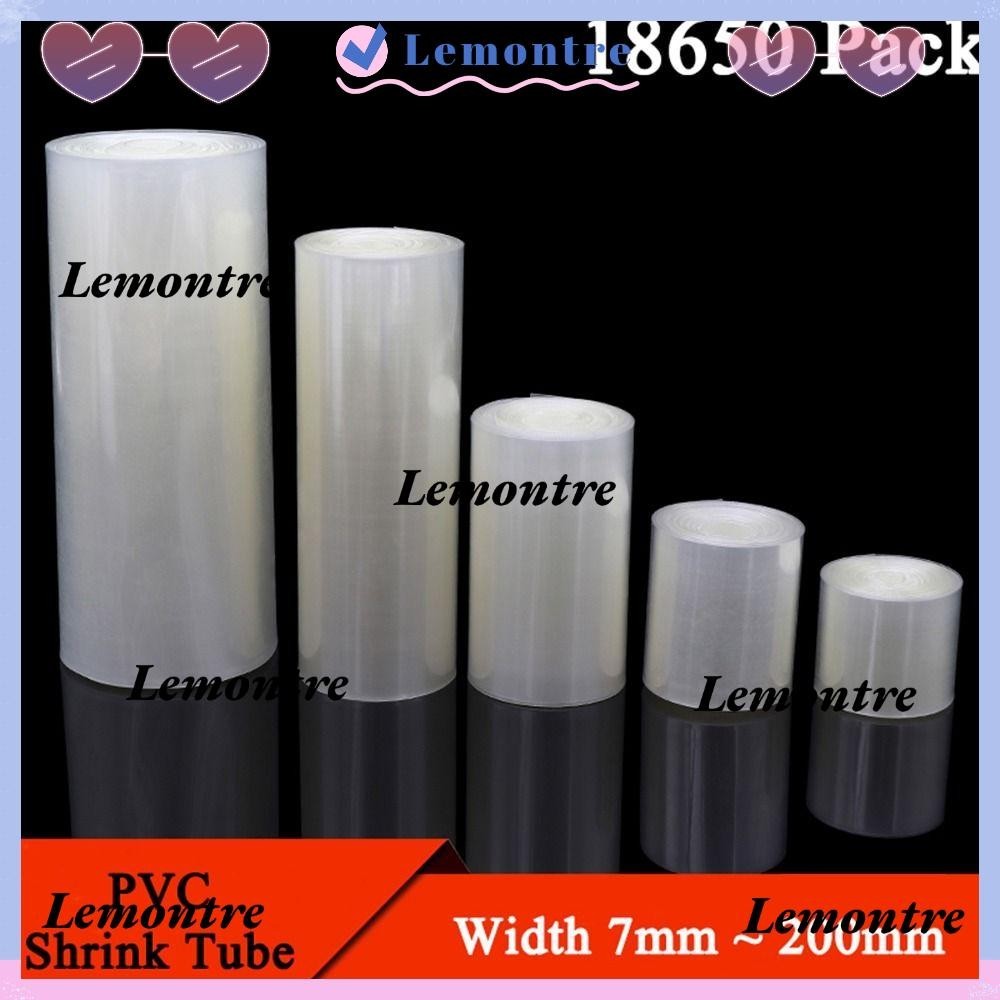 LEMONTRE 1 Meter PVC Heat Shrink Tube, Lithium 30mm-200mm Width Battery ...
