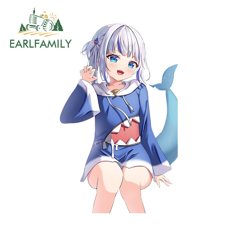 EARLFAMILY 13cm x 12.5cm Hololive Car Stickers Fashionable Occlusion ...