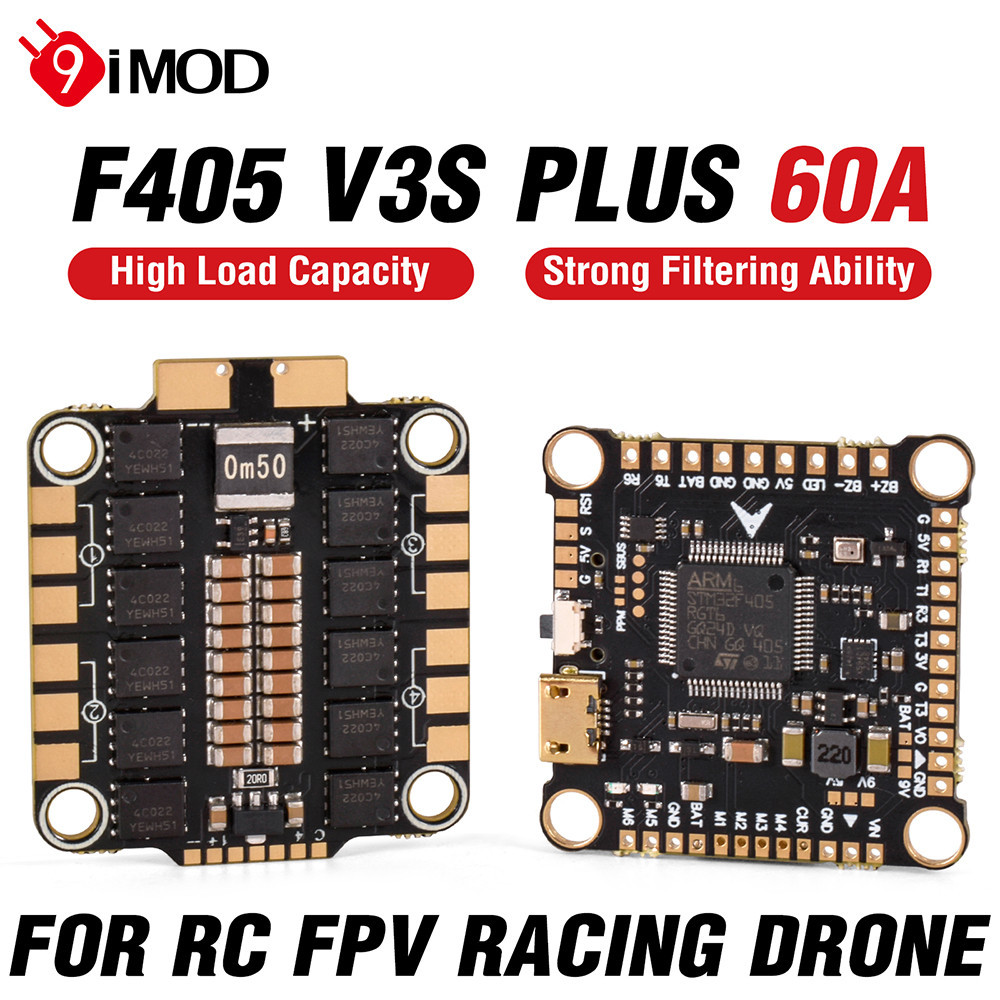 9IMOD F405 V3.1S PLUS FC Flight Controller Board 4in1 8Bit Built-in ...