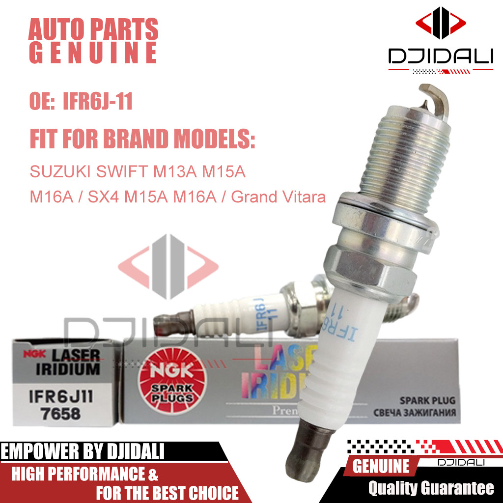 IFR6J-11 NGK (7658) LASER IRIDIUM SPARK PLUG SUZUKI SWIFT M13A M15A ...