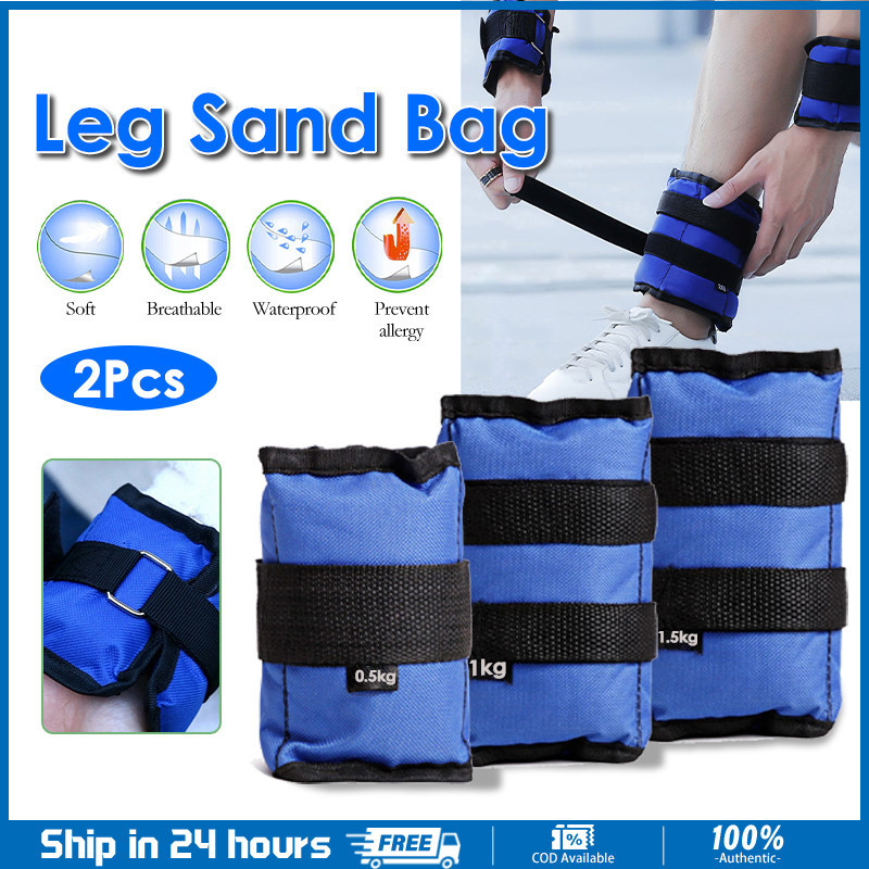 Sand Bag Legs 2pc Ankle Wrist Weights Sandbag Adjustable Wrist Iron ...