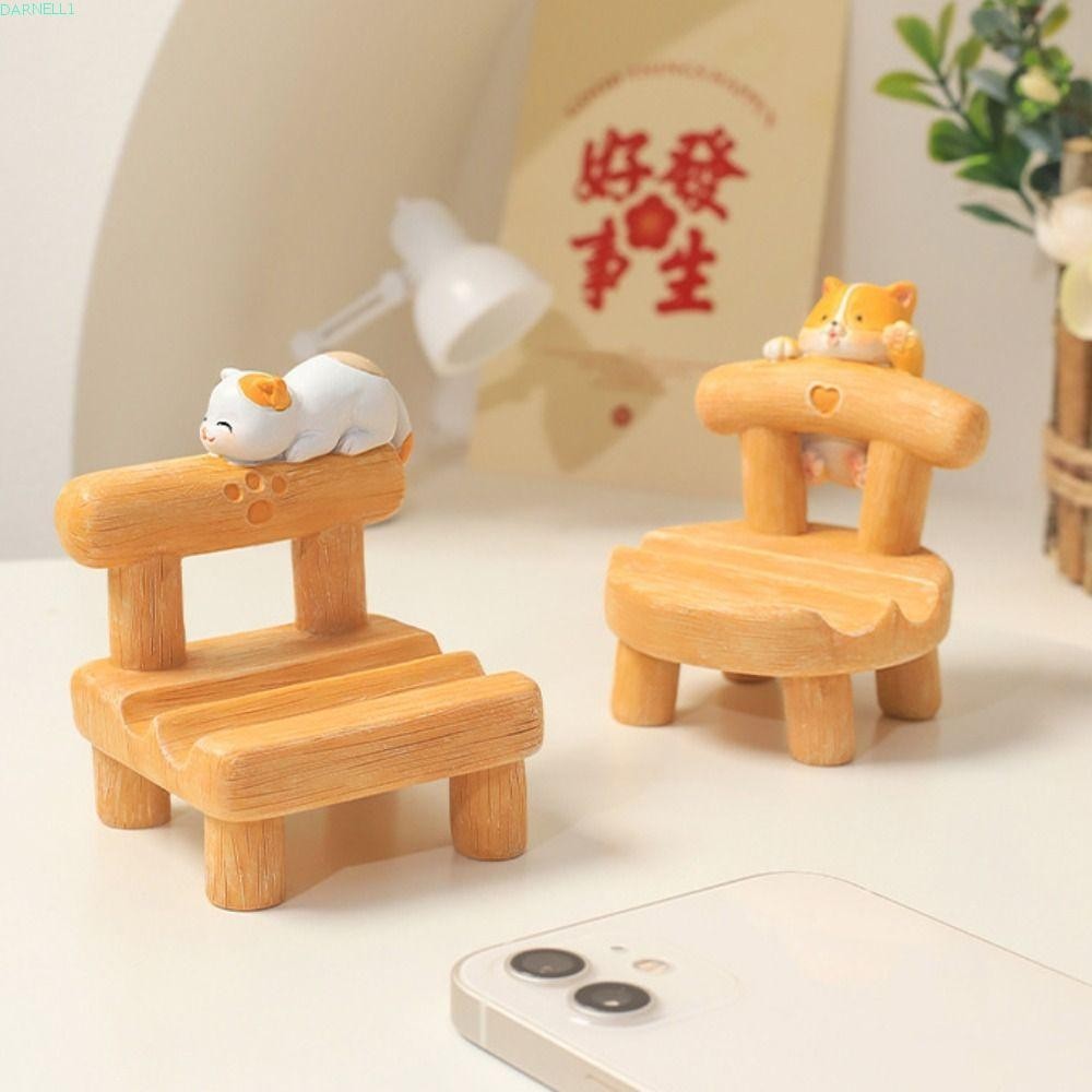 DARNELL1 Chair Phone Holder, Wooden Chair Personalized Mobile Phone ...