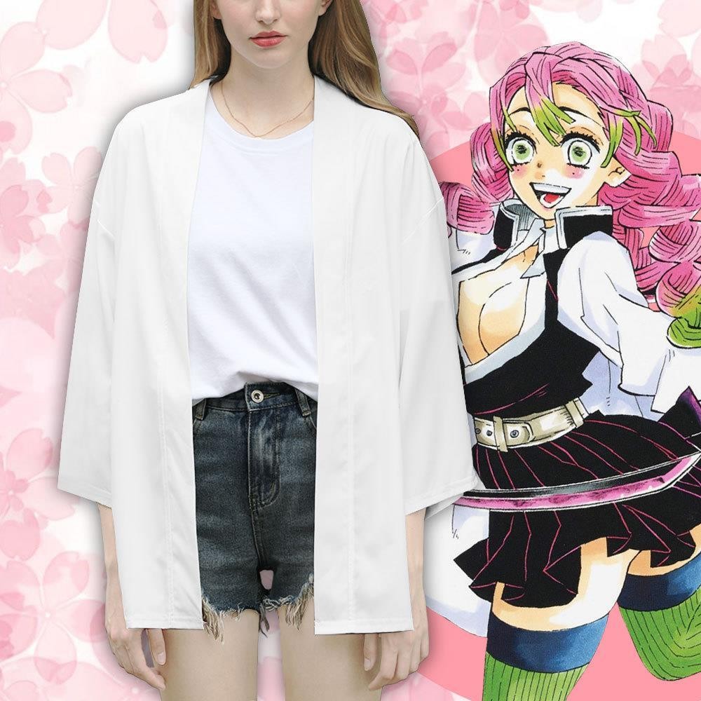 Demon Slayer Kanroji Mitsuri Style 3D Printing Japanese Kimono Haori ...