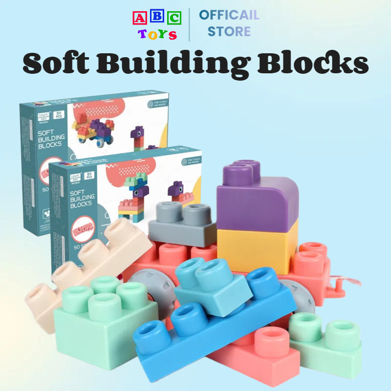 ABCtoys Big Soft Building Blocks Educational Toys for Kids Blocks Toy ...