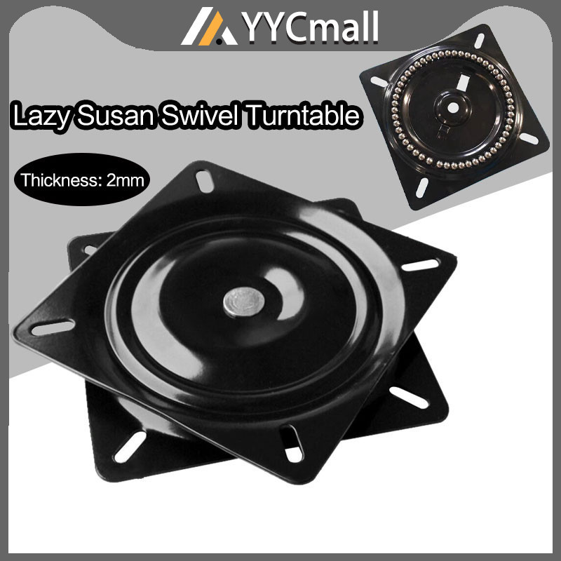 6/8‘’ 360 Degrees Bead Bearing Turntable Black Lazy Susan Swivel ...