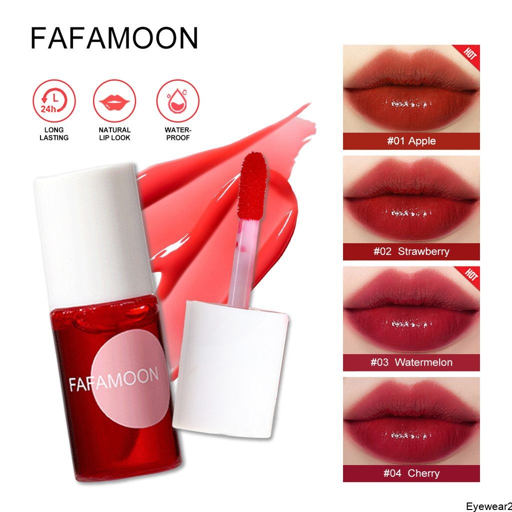 FAFAMOON Water Lip Tint & Cheek Waterproof And Sweatproof Long-Lasting ...