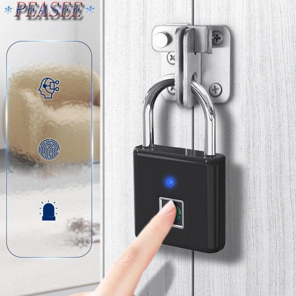 [PEASEE] Smart Fingerprint Padlock, Anti-Theft Waterproof Fingerprint ...