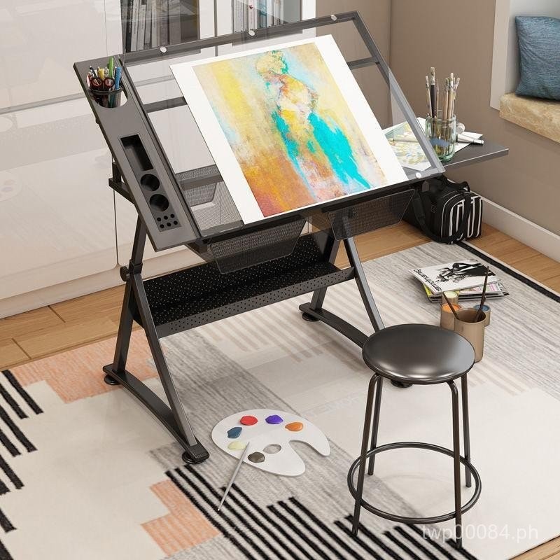 Art Drafting Table Adjustable Calligraphy and Painting Painting Drawing ...