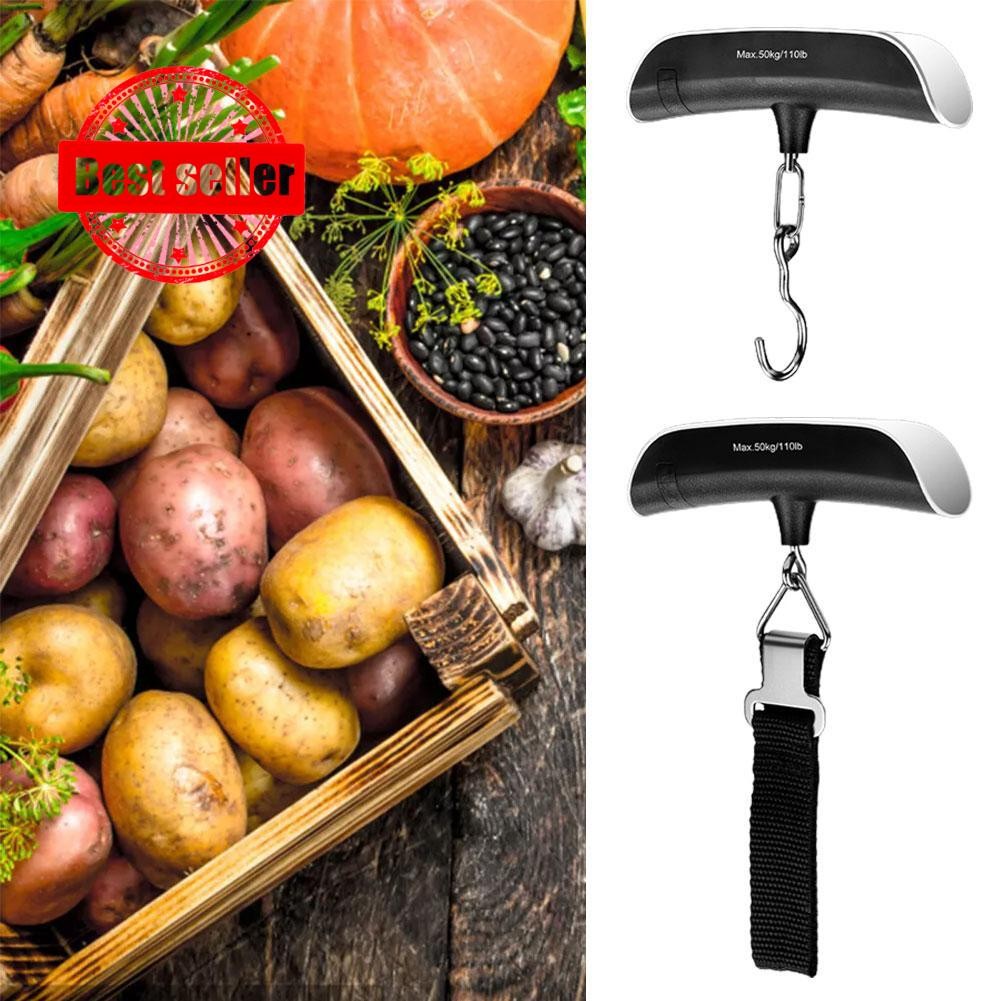 Portable Scale Lcd Display Electronic Scale Hand Pulled Scale Hanging ...