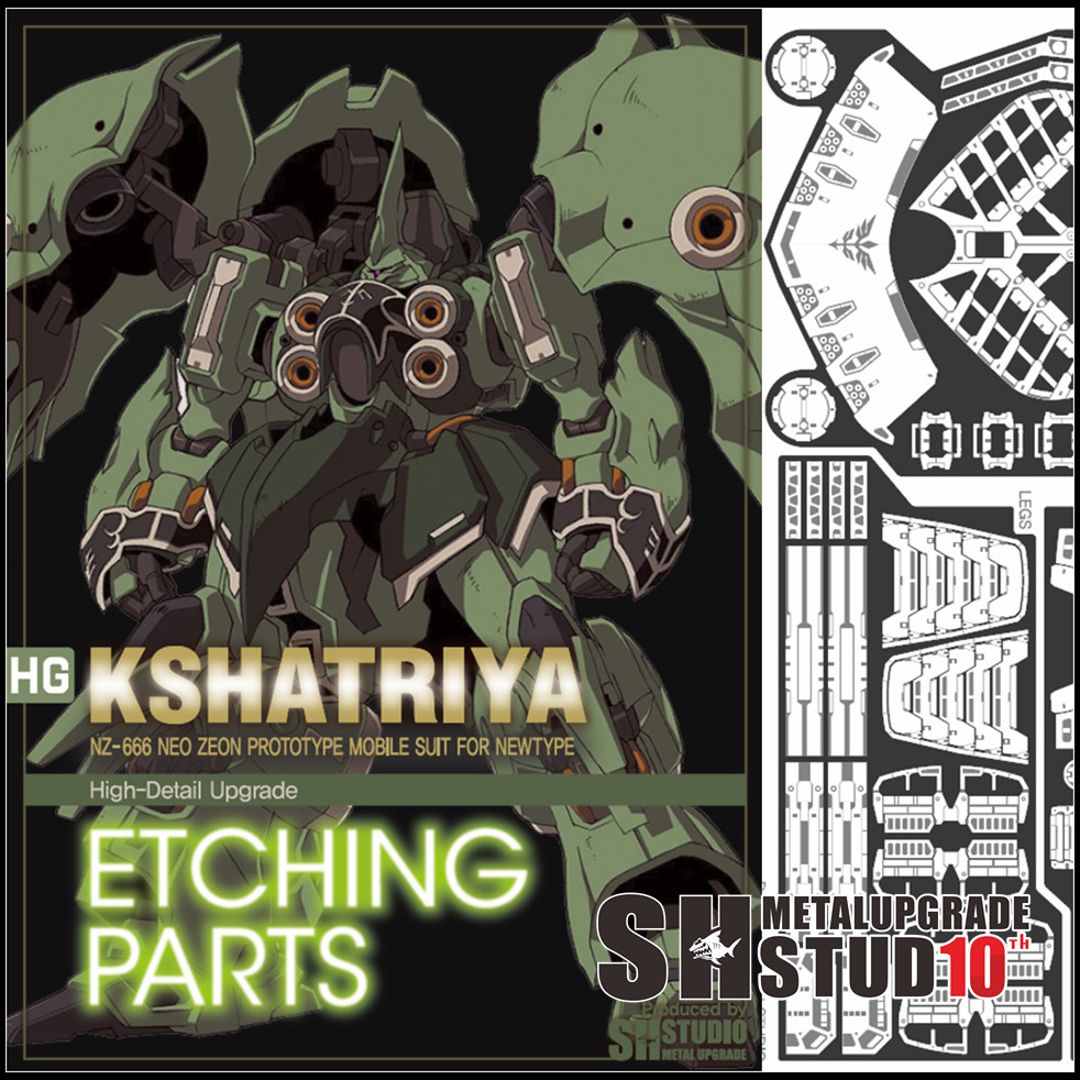 SH STUDIO HG 1/144 NZ-666 Kshatriya Etching part no kits | Shopee ...