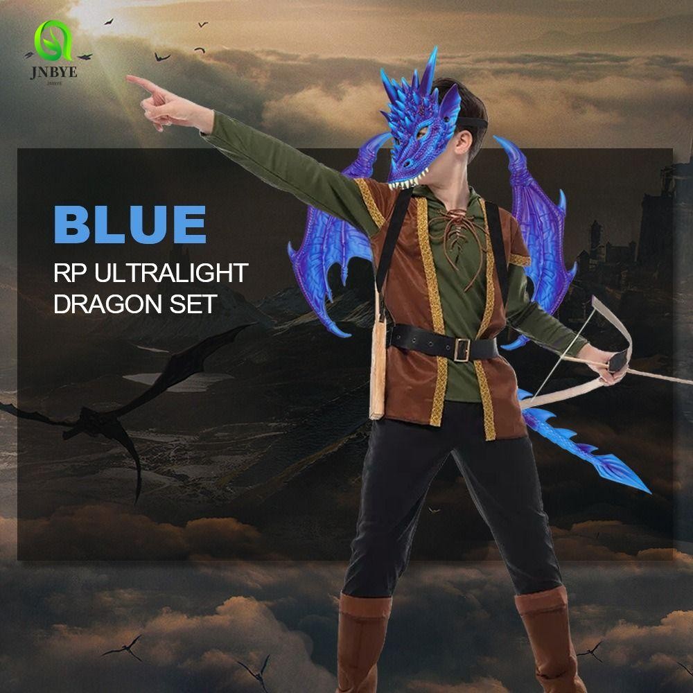 JNBYE Dragon Wing Tail Mask Set, Cosplay Dress Up Halloween Ultra Light ...
