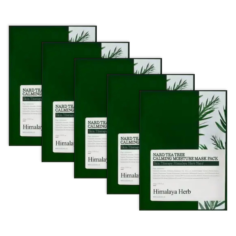 Nard Tea Tree Calming Moisture Mask Pack 23ml x 5 sheets | Shopee ...