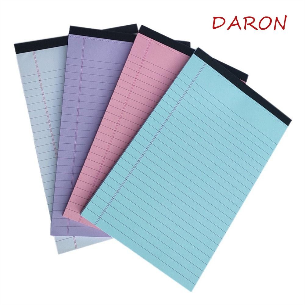 DARON Legal Pad, Tearable 50 Pages Writing Sheet Paper, Memo Pad Ink ...