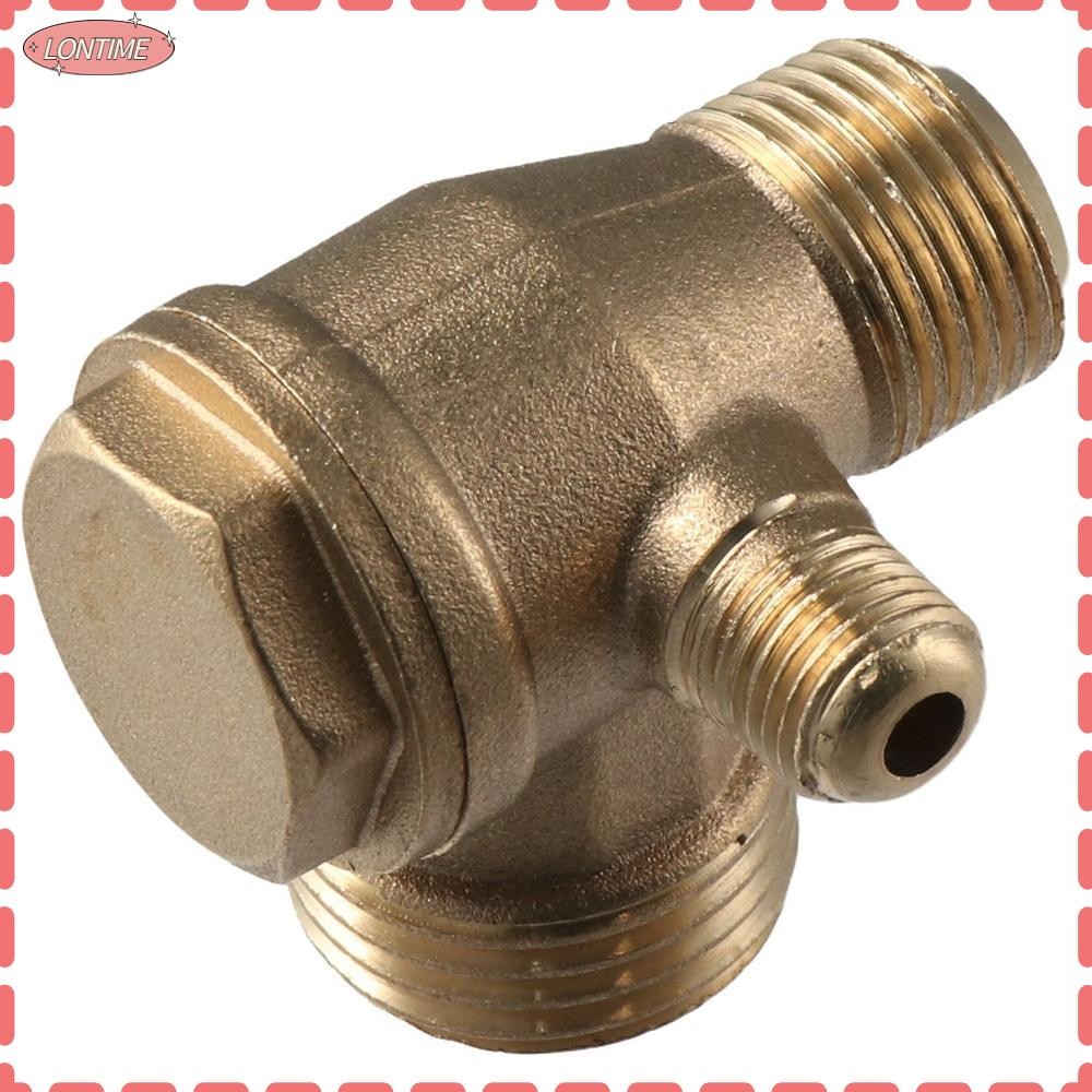 LONTIME STORE Check Valve, 3-Port Brass Foot Valve, Non Return 20*16 ...