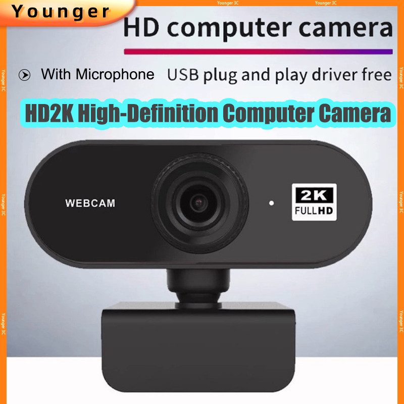 2K HD Computer Camera With Noise-Reducing,Micro 1080P Full HD Online ...