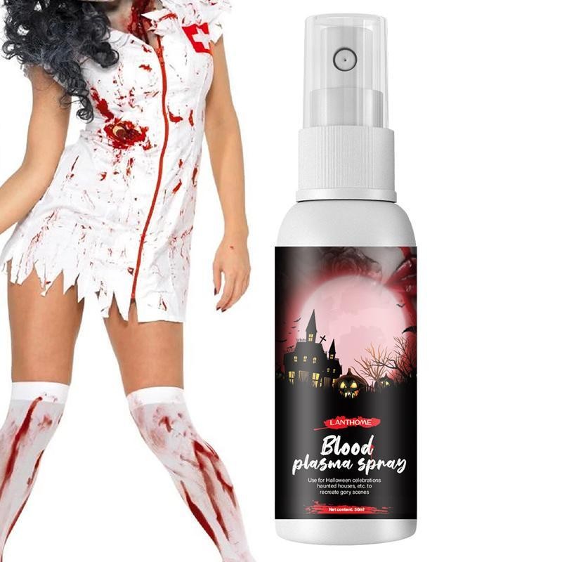 Blood Plasma Spray Washable Fake Blood Realistic Halloween Blood for ...