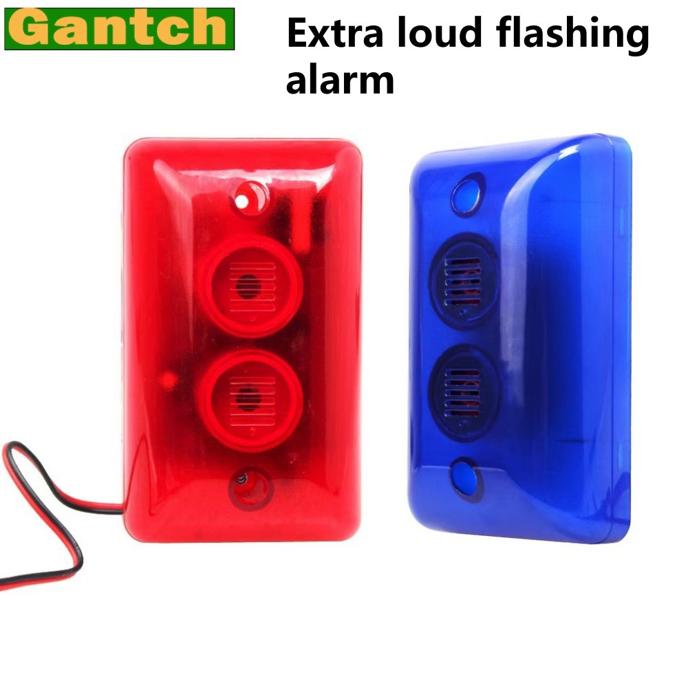 Horn siren 12V Wired Sound Alarm Strobe Flashing Light Siren Extra loud ...