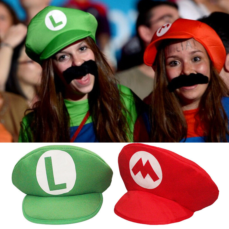 Super Mary Hat Mario Cosplay Halloween Hat Super Birthday Party Scene ...
