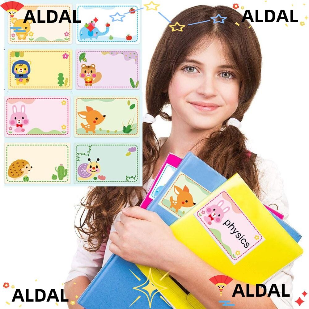 ALDAL Name Tag, Animals Cartoon Name Stickers, Rectangle Blank Cute ...