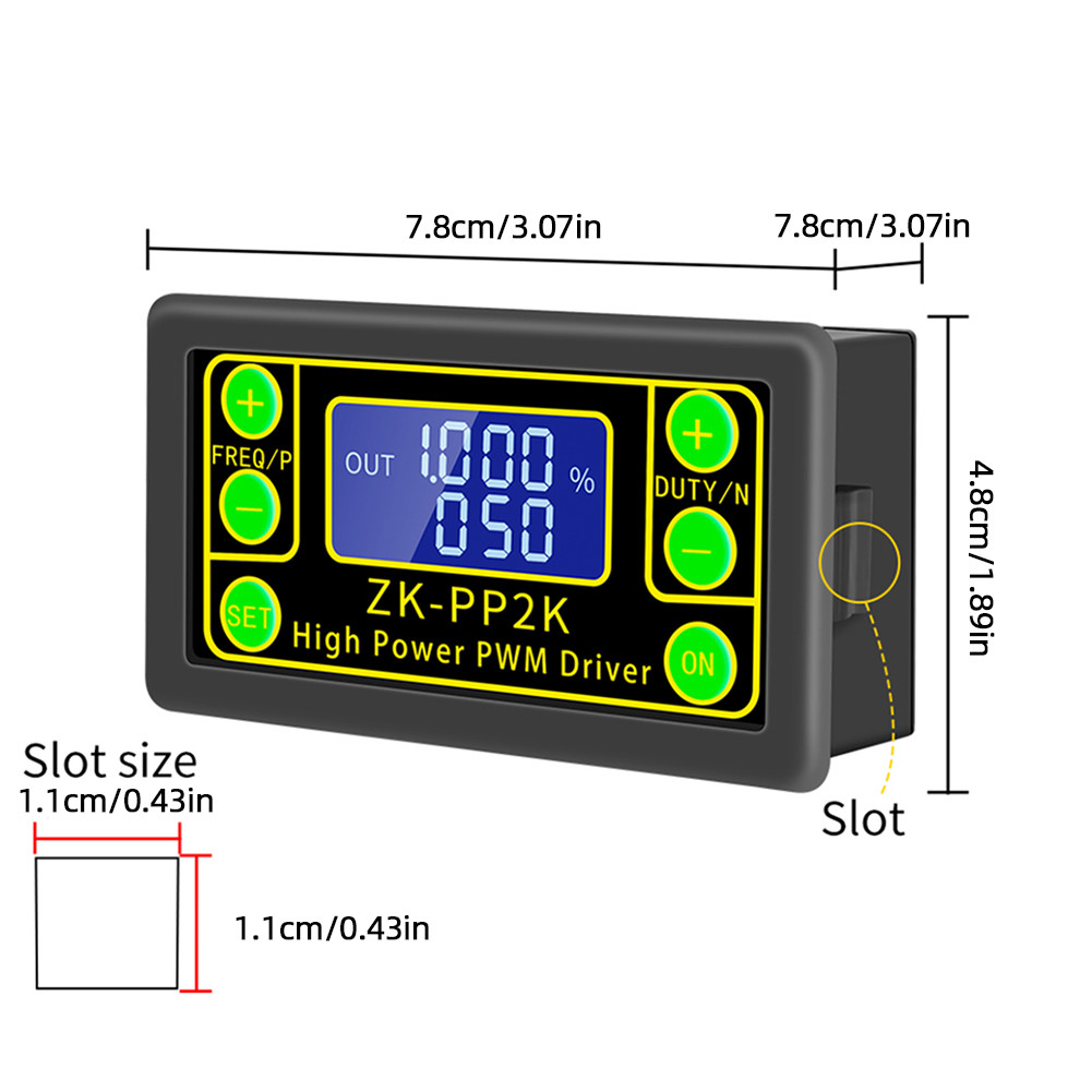 PP2K Motor Speed Regulator 8A Cycle Delay Drive Module DC 3.3-30V High Power LCD [paranoid.ph ...