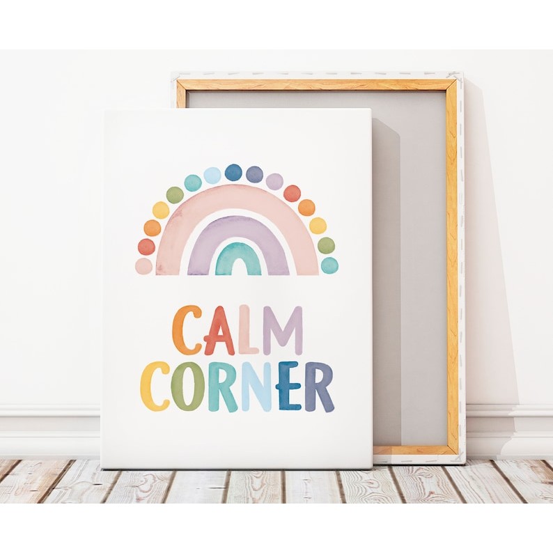 Calming Corner Poster Classroom Decor Printable Mental Health Poster ...