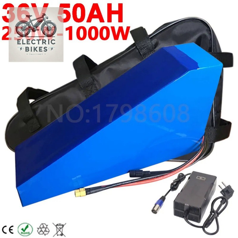 Original36V 18650 eBike Battery 36V Huge Capacity Triangle Batterie ...
