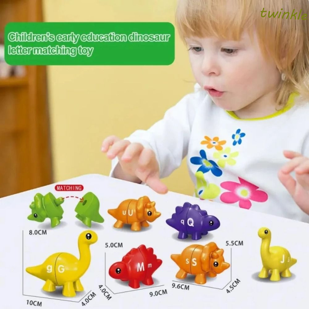 TWINKLE1 Matching Letters Dinosaur Toy, Educational Dinosaur Toys ...
