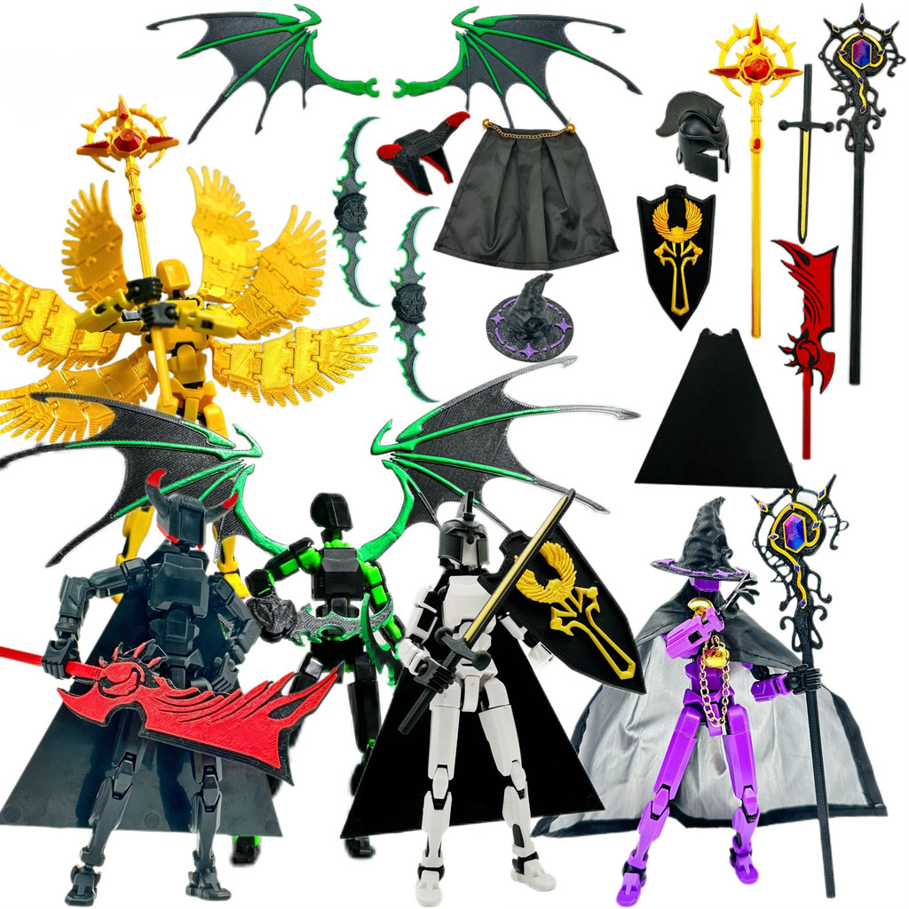 Lucky 13 Action Figure Wizard vs Satan vs Knight Dummy 13 Creative DIY ...