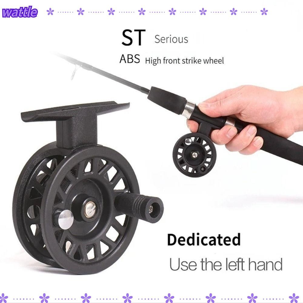 WATTLE Ice Fishing Reel, Fish Tackle Tool Equipment Right/Left Hand Fly ...