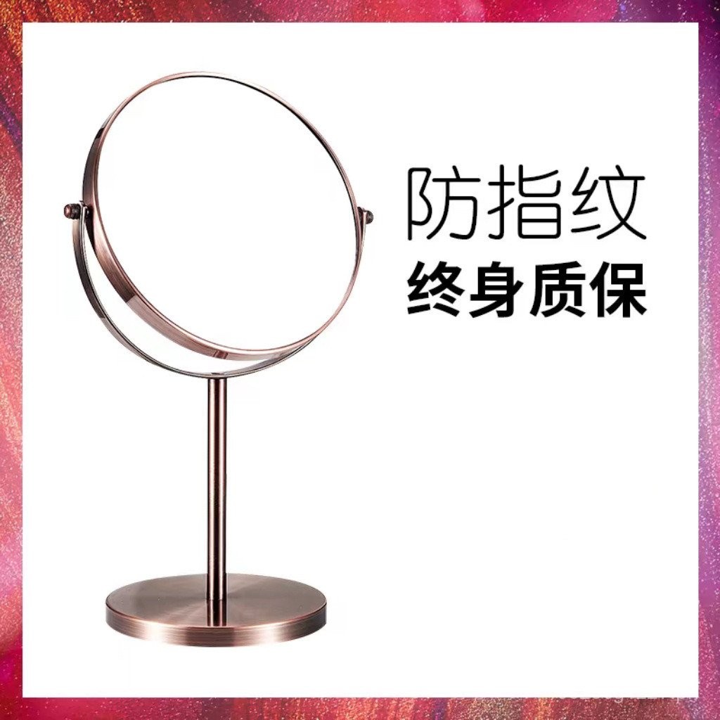 Dormitory European Style Mirror Luxury Vanity Table Desktop Mirror High ...