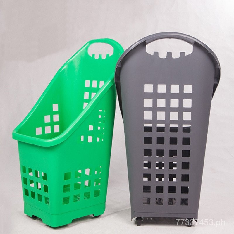 Shopping mall convenience store plastic shopping basket Flat Bottom ...