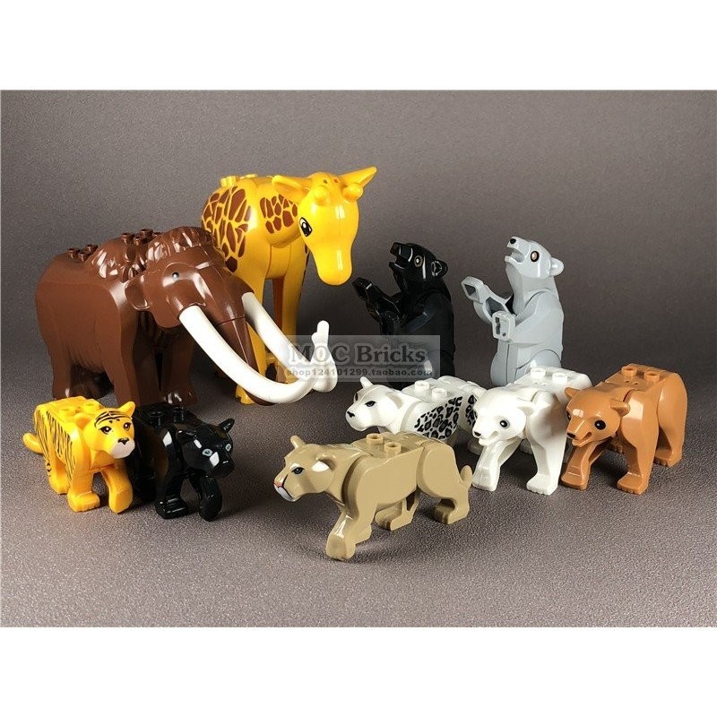 Small Particles Leopard MOC Accessories Toy Building Blocks New Model ...