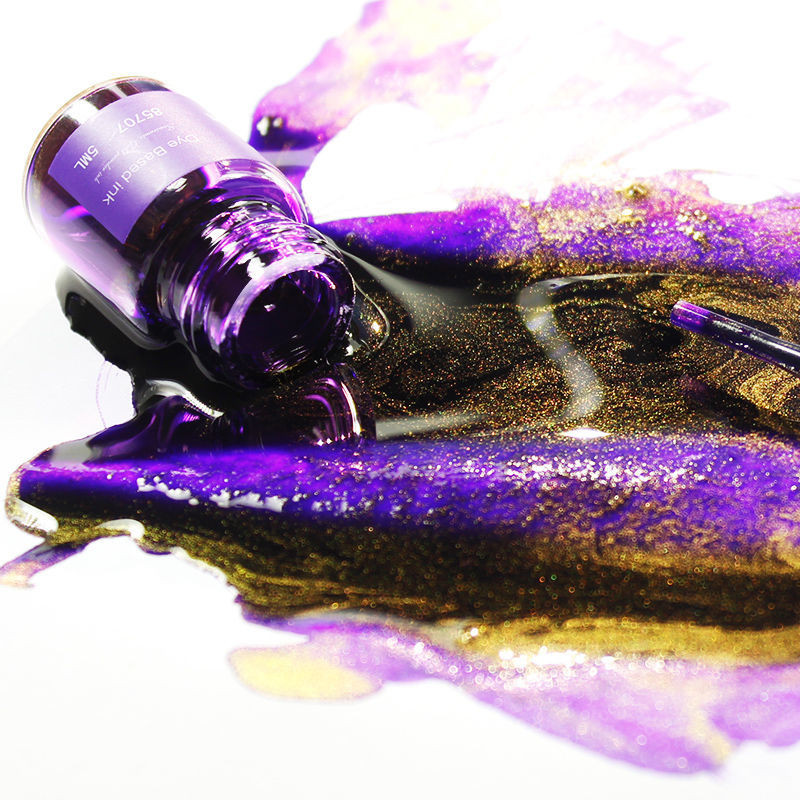 Semiramis Color Gold Powder Ink Pen/Glass Dip Pen-Color Ink Non-Carbon ...