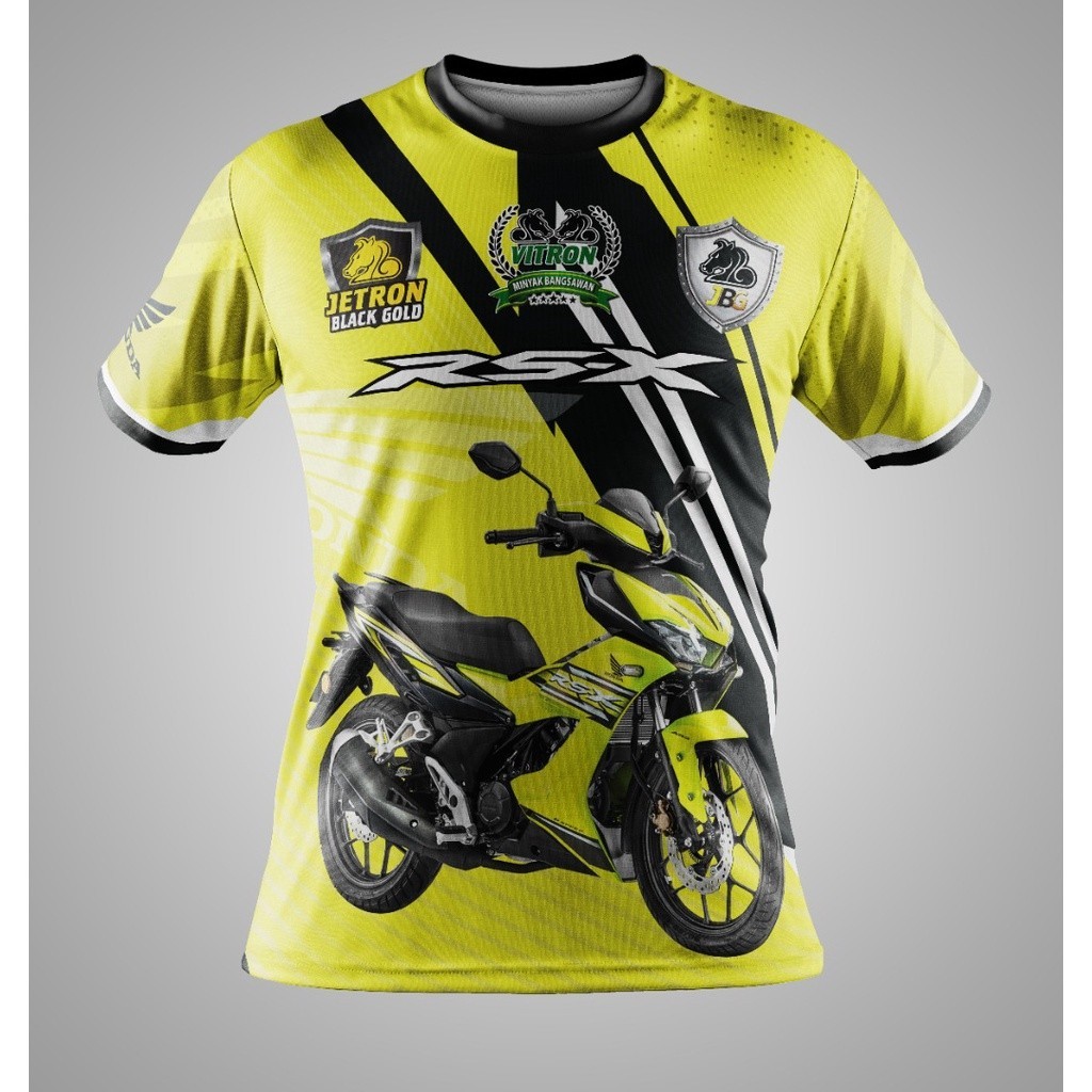 Yamaha RSX Yellow Tshirt / Microfiber Jersey / Sublimation / Tshirt ...