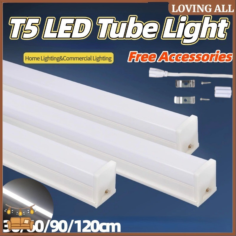T5 LED Tube Light With Casing SMD2835 Cool White Light For Home Office ...
