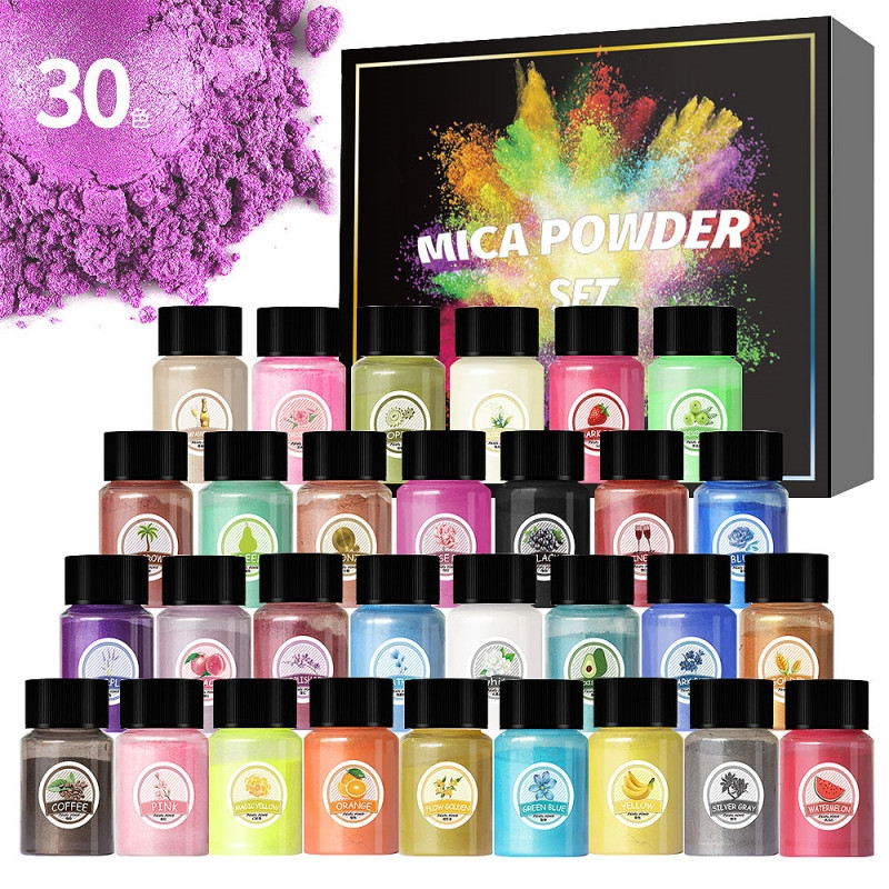 Pearl Mica Powder Glitter Pigment Candle Epoxy Resin Mold Colorant ...