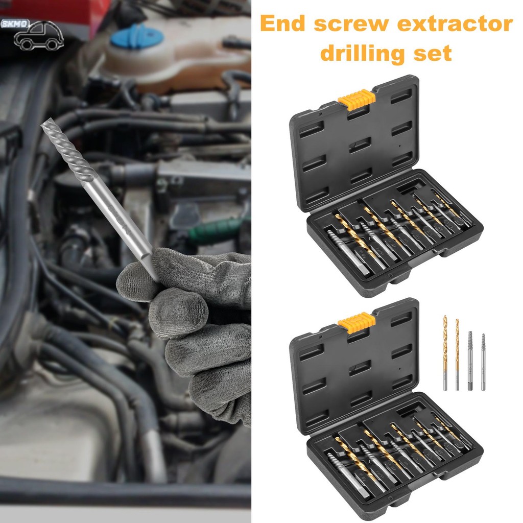 Multipurpose Damaged Screw Removal Kit Broken Nut Bolt Extractor with ...